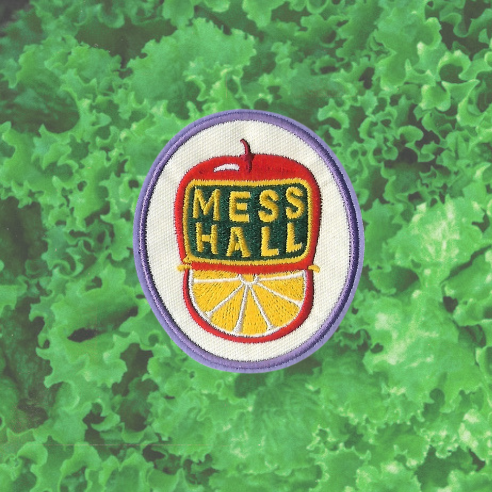 MESS HALL PURPLE LOGO PATCH